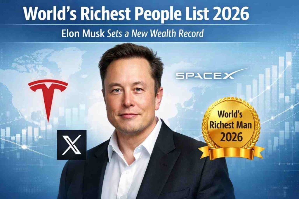 World’s Richest People List 2026: Elon Musk Sets New Wealth Record